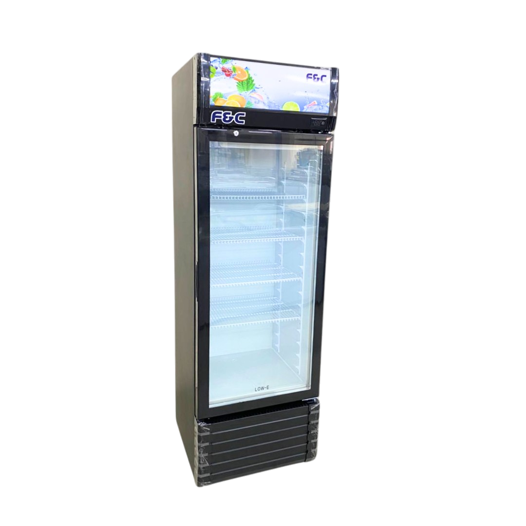 1 Door Upright Showcase Chiller Bottom Compressor With Blower System ...